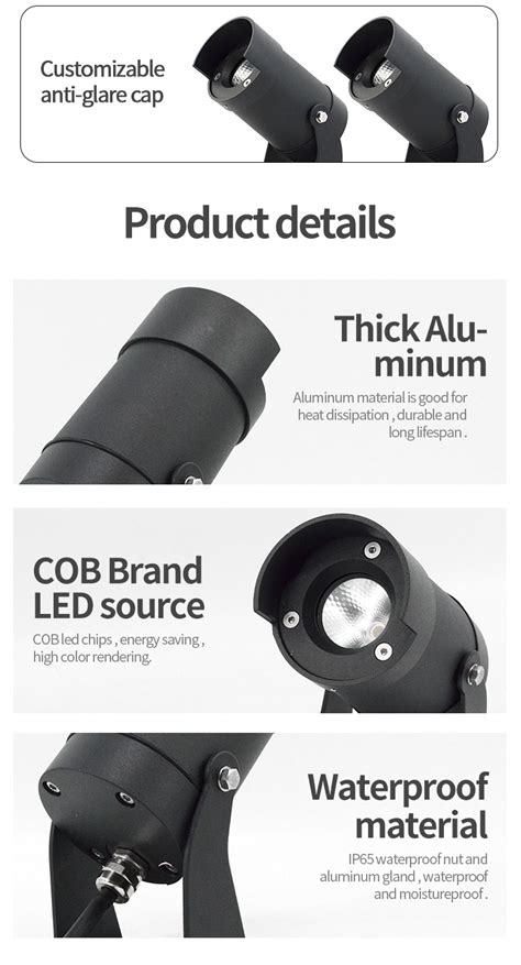 알루미늄 방수 Ip65 야외 스파이크 Led 정원 조명 의 고품질 알루미늄 방수 Ip65 야외 스파이크