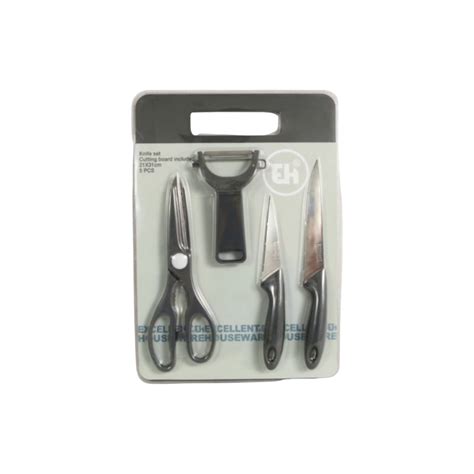 Kitchen Knife Set And Cutting Board 5pack 21379