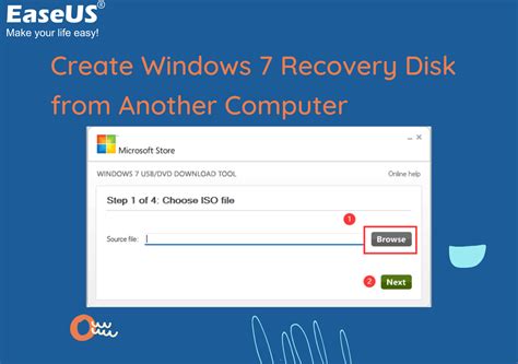 Create Windows 7 Recovery Disk From Another Computer 32 64 Bit Easeus