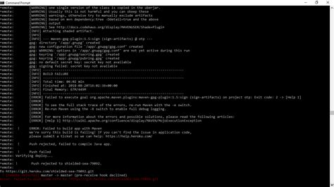 Git Pushing Repository To Heroku Fails Java App Stack Overflow