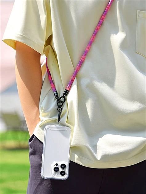 Universal Crossbody Phone Lanyards Strap With Patch Weave Mobile Phone Strap Lanyard Neck Rope