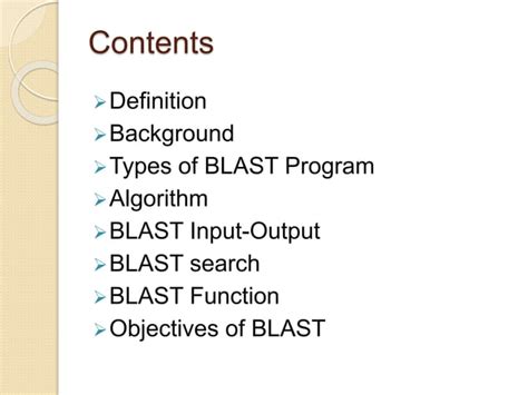 blast basic local alignment search tool pptx