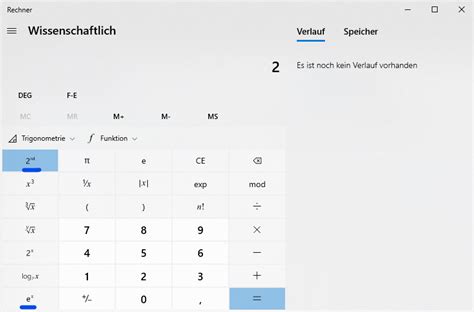 Windows Calculator Where Is The Ex Eulers Number To The Power Of