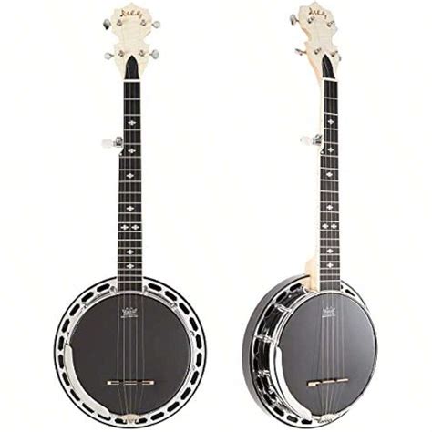 5 String Mini Banjo 28 Inch Travel Banjo With Remo Head Resonator Geared 5th Tuner Beginners Kit