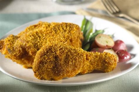 Kelloggs Corn Flake Crumb Oven Fried Chicken Retro 1950s Recipe