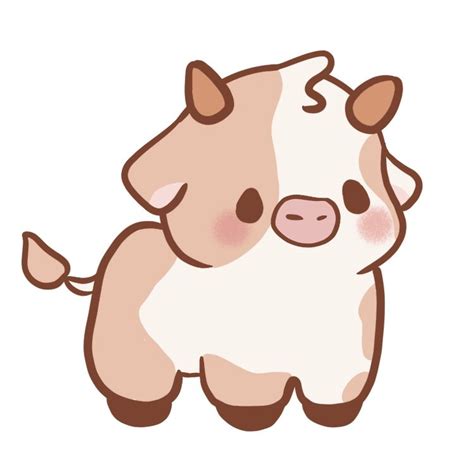 How To Draw A Cute Cartoon Cow
