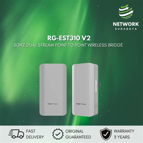 Jual Ruijie Reyee Rg Est310 V2 5ghz Ptp Wireless Bridge Shopee Indonesia