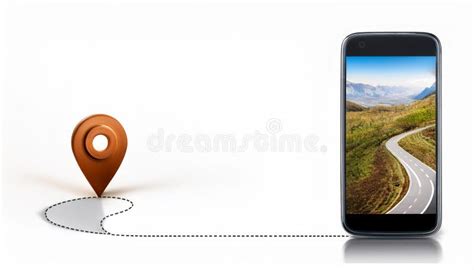 A Smartphone Displaying A Map With A Red Location Pin Held By A Hand Symbolizing Navigation