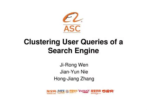 Ppt Clustering User Queries Of A Search Engine Powerpoint Presentation Id5494813