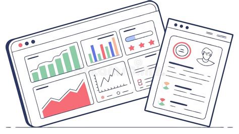 Website Dashboard Interface Data Analytics User Interface Digital Dashboard Vector Design