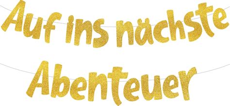 Tasoraor Abschiedsparty Deko Goldene Girlande Glitzer Auf Ins Nächste