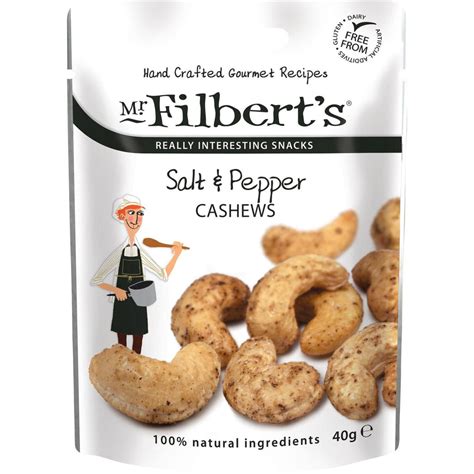 Mr Filberts Salt And Pepper Cashews 40g British Online