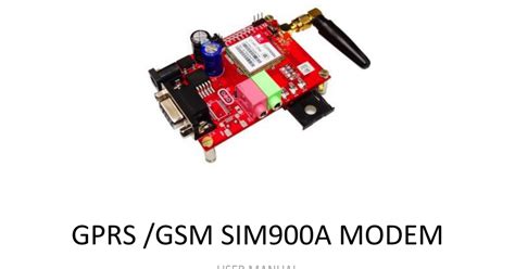 GPRSGSM SIM A MODEM Pdf Google Drive