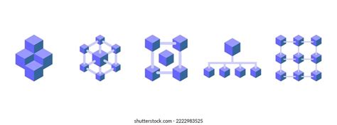 Blockchain 아이콘 세트 Blockchain Vector 세트 스톡 벡터로열티 프리 2222983525 Shutterstock
