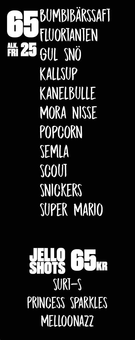 Meny Halmstad Shotluckan