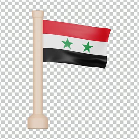Premium Psd Syria Flag 3d Icon