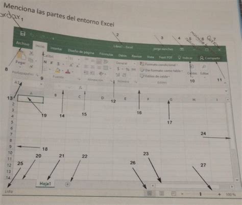 Menciona Partes Del Entorno Excel Brainly Lat