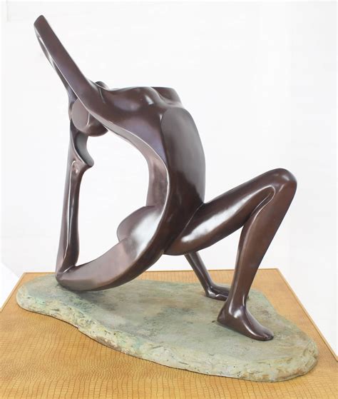 Large Abstract Sculpture Of Stretching Nude Gymnast For Sale At 1stdibs