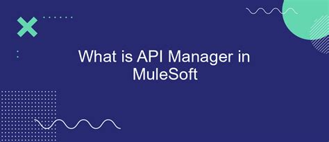 What Is Api Manager In Mulesoft Savemyleads
