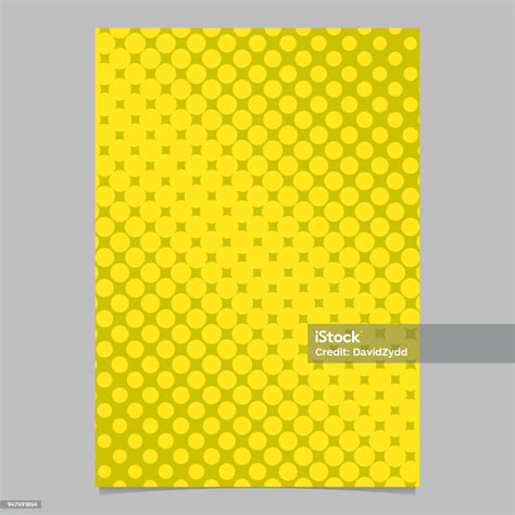Geometrical Halftone Dot Pattern Background Flyer Template Stock Illustration Download Image