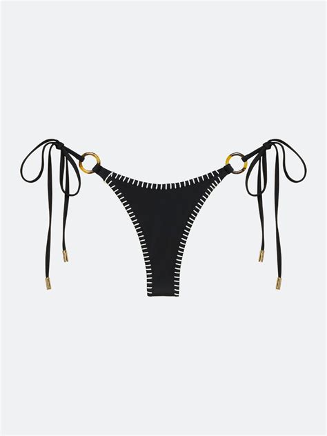Lagos Bikini Bottom Black And White Contrast Elysiian