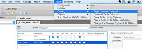 将 Mysql Workbench 中已存在的数据表导出到 Laravel 迁移文件 数据库篇 Laravel 51 基础教程