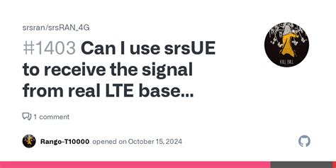 Can I Use Srsue To Receive The Signal From Real Lte Base Station I