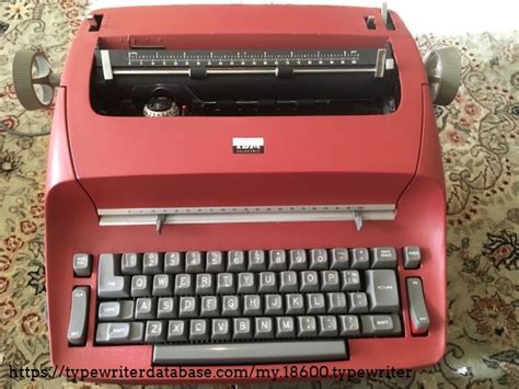1967 Ibm Selectric I On The Typewriter Database