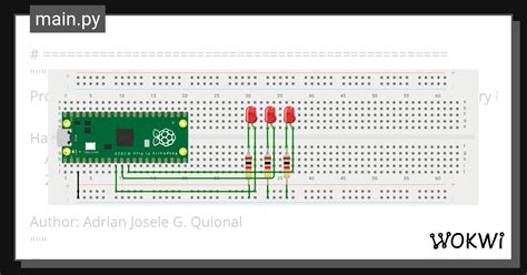 Raspberry Pi Pico 4 Leds Pro6 Wokwi Esp32 Stm32 Arduino Simulator