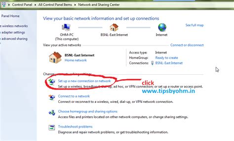 How To Make Dial Up Internet Connection In Windows 7 ~ Tips By Ohm