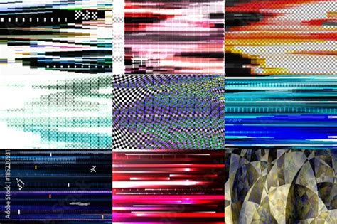 Glitch Background Vector