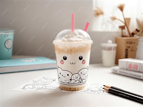 Chá De Bolha Boba Chá Tea House Tea Time Chá De Leite Gelado Chá De