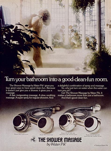 The Shower Massage By Water Pik® 1977 Rvintagewomenads