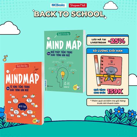 Mua Sách Combo Mind Map Tự Học Tiếng Trung Theo Giáo Trình Hán Ngữ