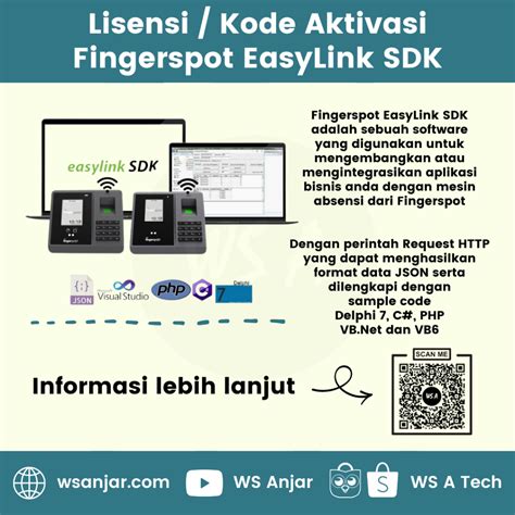 Jual Easylink Sdk Lisensi Kode Aktivasi Aplikasi Fingerspot Tanpa Cd Shopee Indonesia