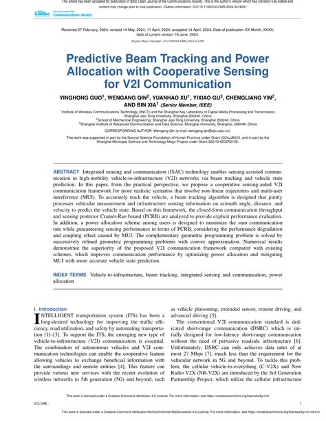 Pdf Predictive Beam Tracking And Power Allocation With Cooperative