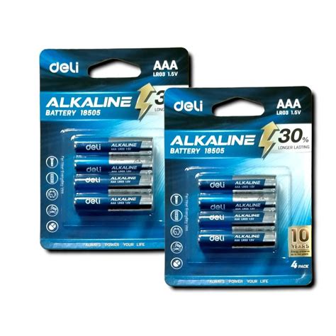 Jual BATERAI ALKALINE DELI KECIL AAA BATTERY 1 5V ISI 4 PCS Shopee Indonesia