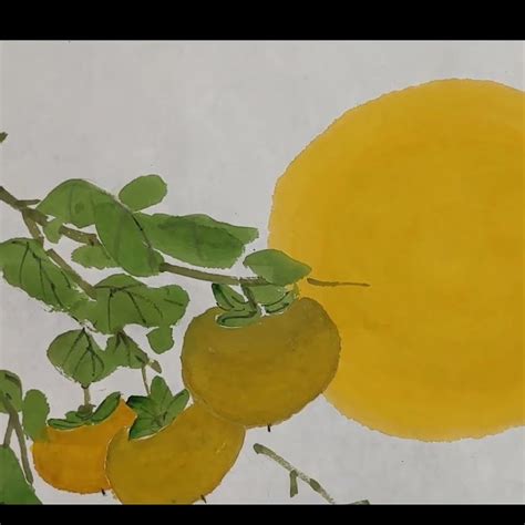 추석인사 담아~♥ 담아캘리그라피 추석인사 보름달 감나무 손글씨 수묵담채화 한가위 Youtube