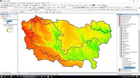 Esri Arcgis Zonal Statistics How To Extract Elevation Using Dem And Boundary Shp File Youtube