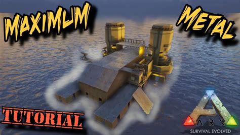 Resource Motorboat Tutorial The Best Way To Get Metal Ark Survival
