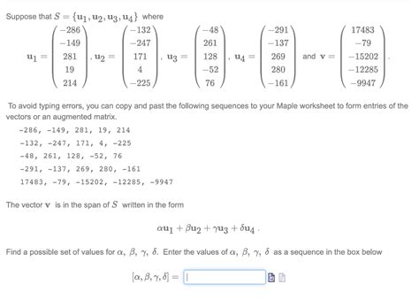 Solved Suppose That S {u1 U2 U3 U4} Where