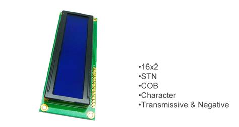 1602 Blue Display Small Monochrome LCD Panel 16x2 Character Display Module