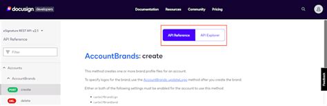 Api Explorer Docusign
