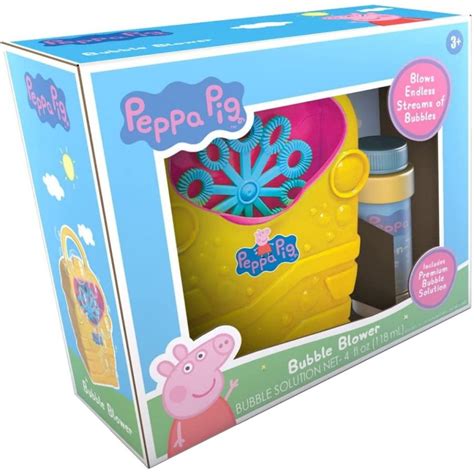 Peppa Pig Bubble Machine With Bubble Mix Outdoor Sports And Pool Toys