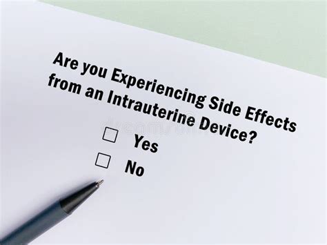 Questionnaire About Side Effects Stock Illustration Illustration Of