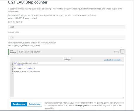 solved 8 21 lab step counter need help with this functio
