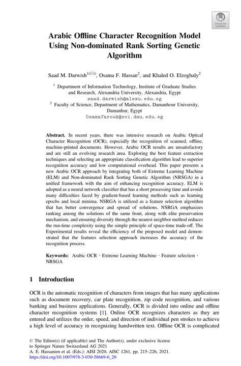 pdf arabic offline character recognition model using non dominated