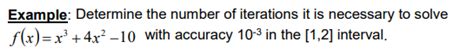 Solved Example Determine The Number Of Iterations It Is Chegg
