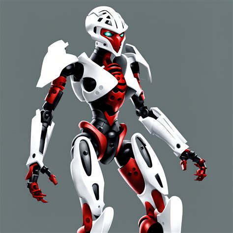 Female Bionicle Toy Color White With Red With A Li By Zedzerot23 On