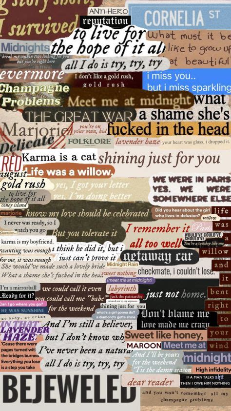 Aesthetic Taylor Swift Quotes Wallpaper